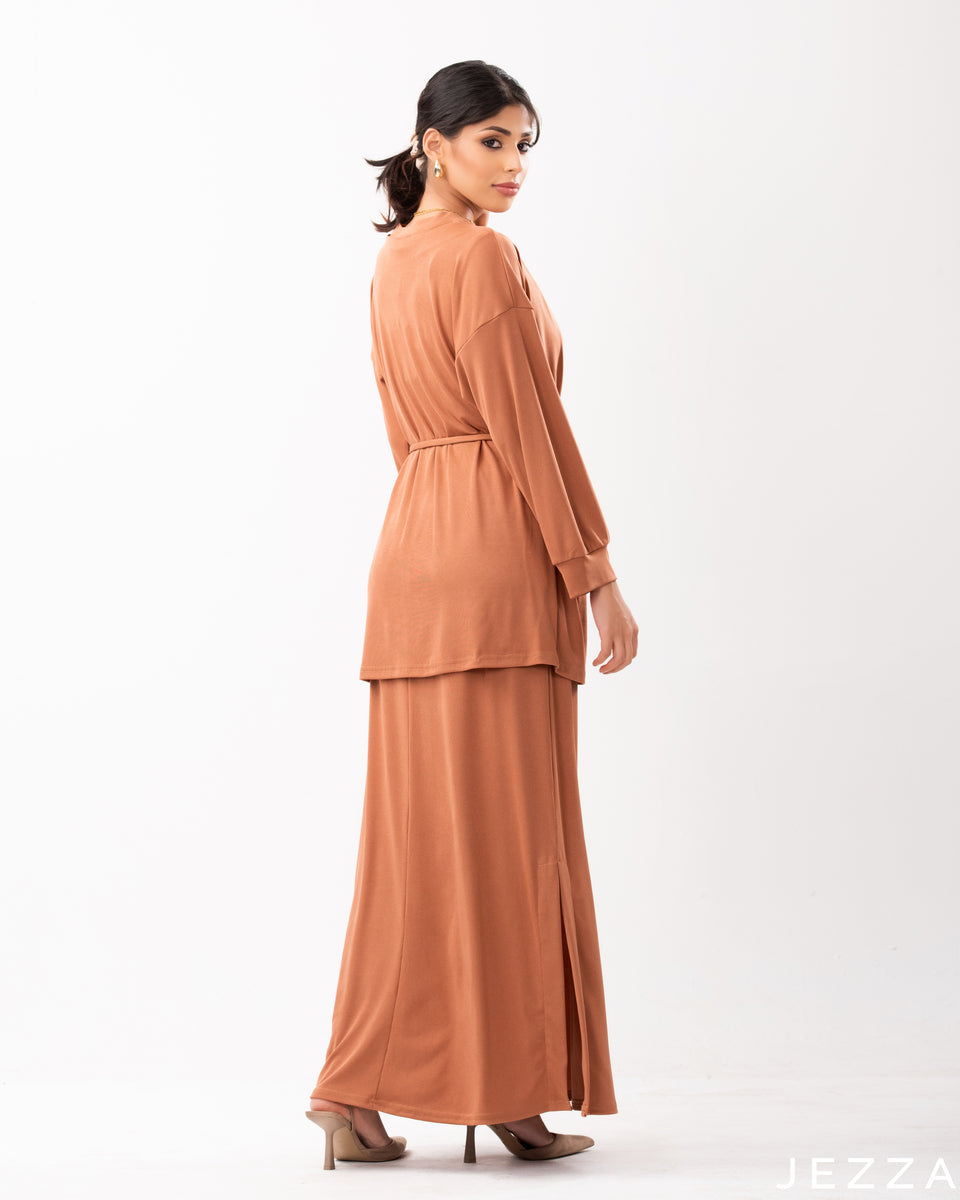 Ribbed Cardigan Dress Set 61382 – Jezza Fashion